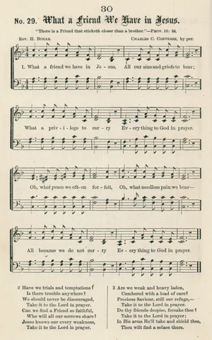 What A Friend We Have In Jesus Hymnology Archive