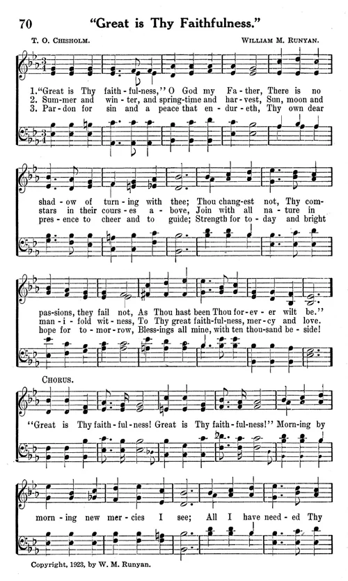 Great is thy faithfulness — Hymnology Archive