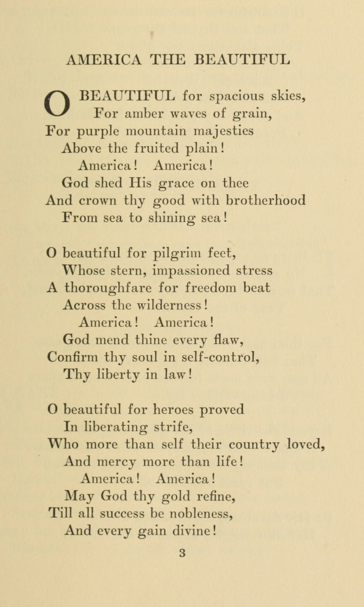 America the Beautiful — Hymnology Archive