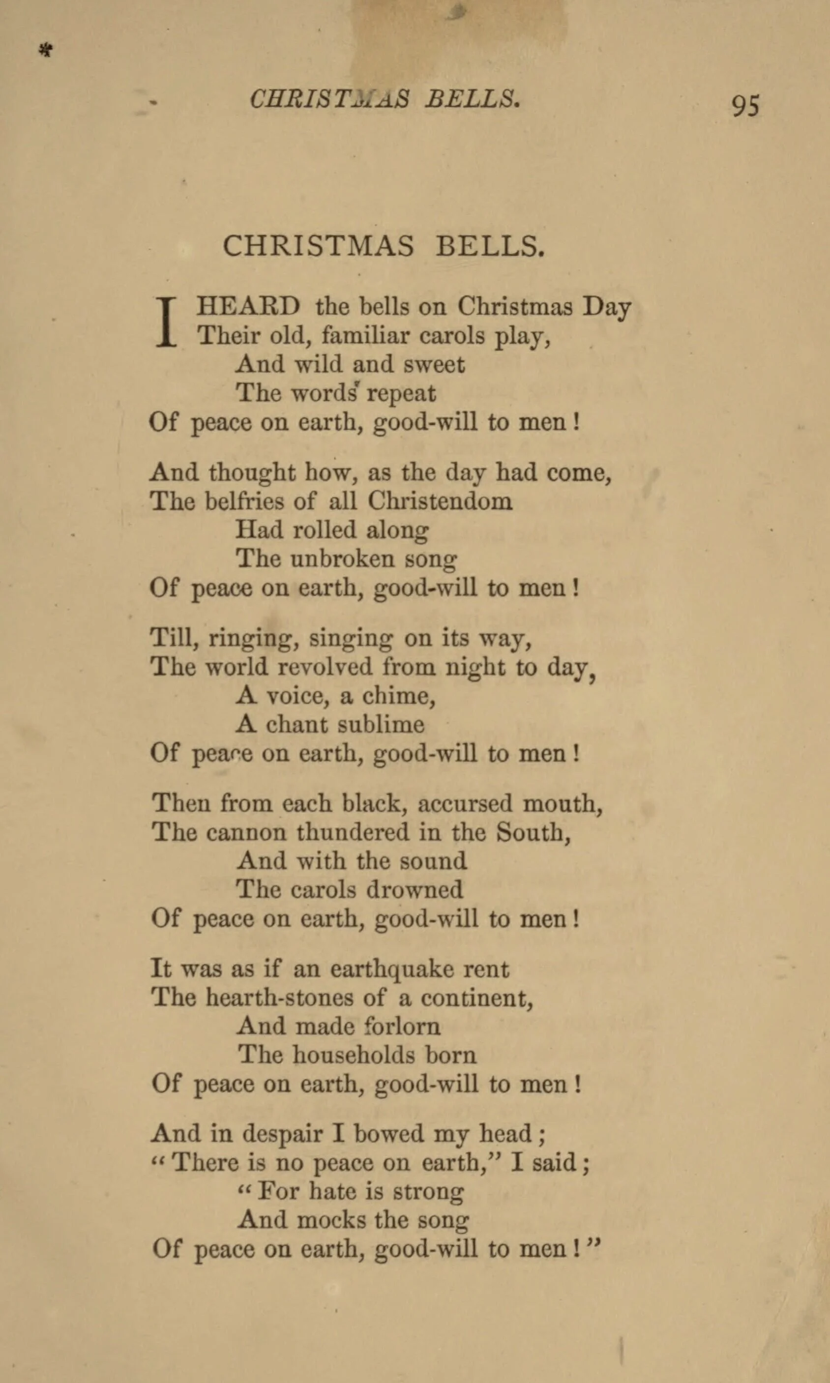 I heard the bells on Christmas day — Hymnology Archive