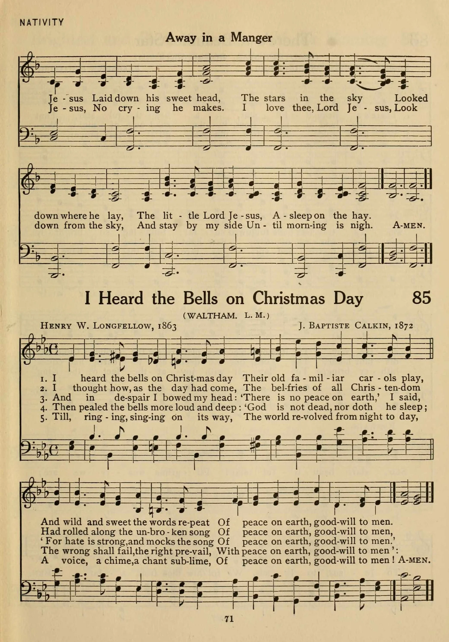I heard the bells on Christmas day — Hymnology Archive