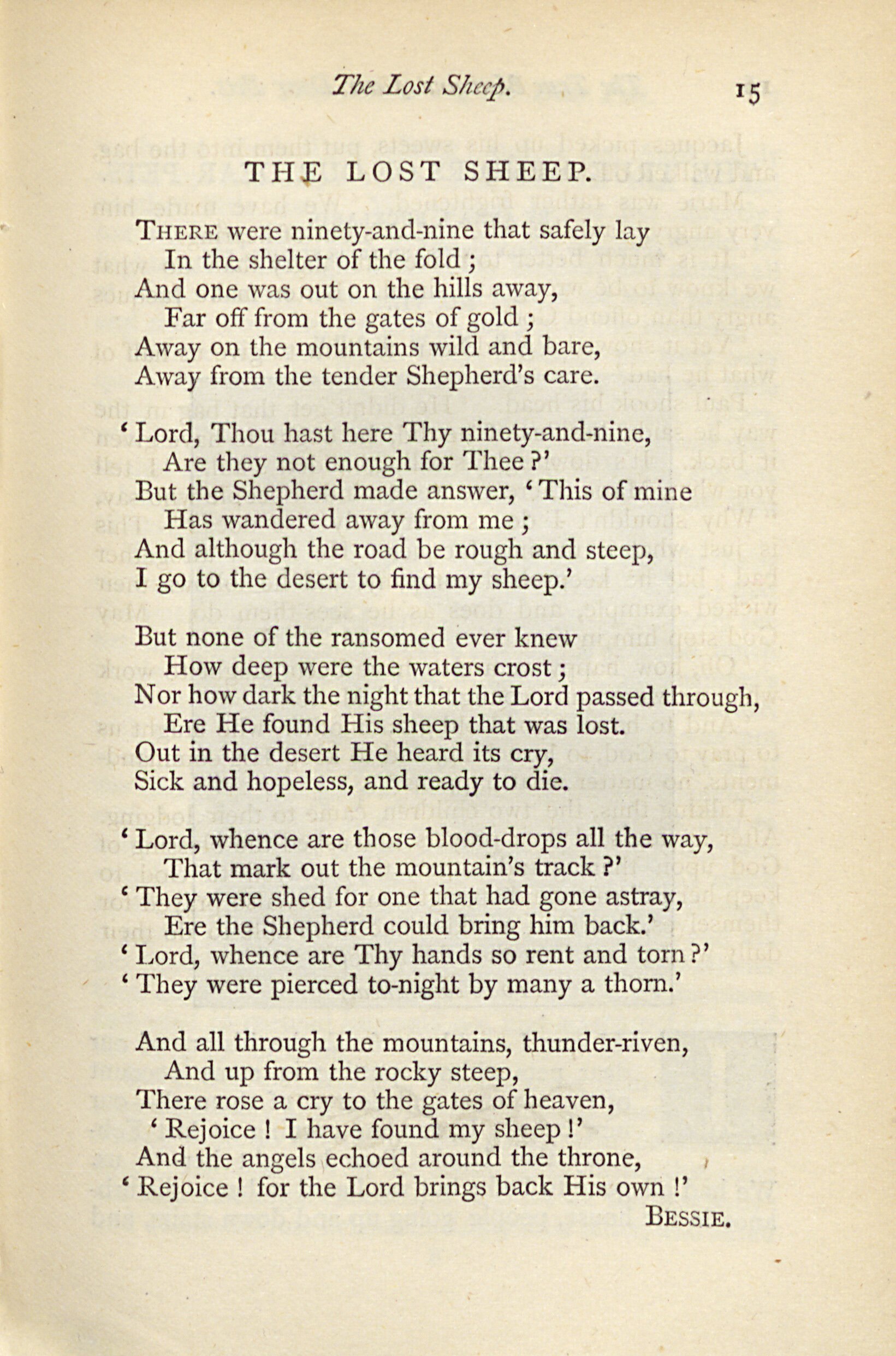 Ninety and Nine — Hymnology Archive