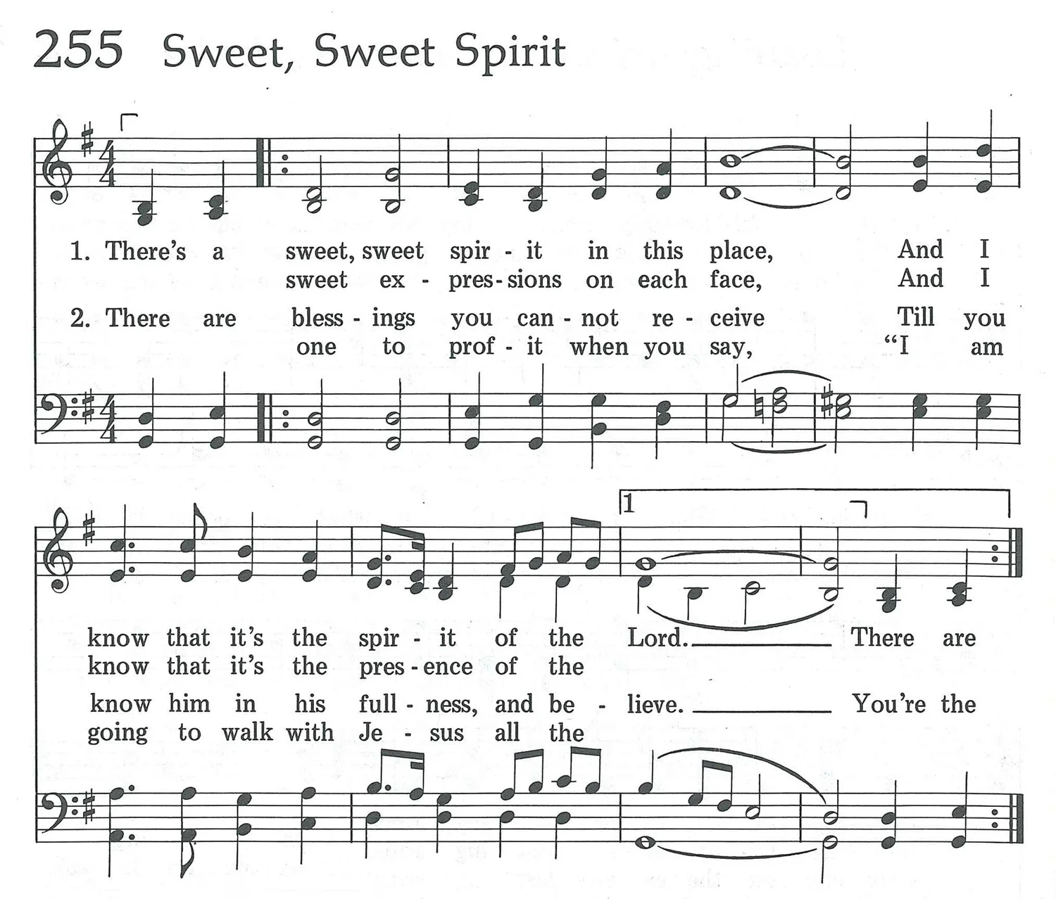 Sweet Sweet Spirit — Hymnology Archive