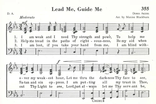 Lead Me, Guide Me — Hymnology Archive