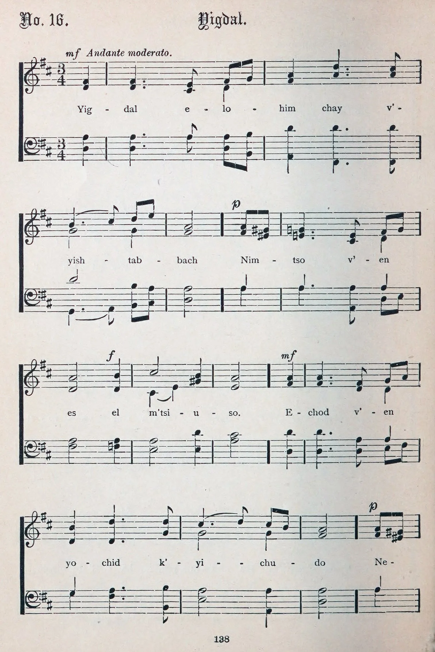 God of Abraham — Hymnology Archive