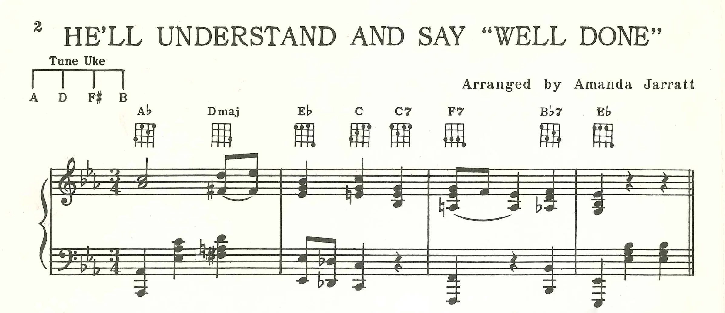 He'll Understand and Say Well Done — Hymnology Archive