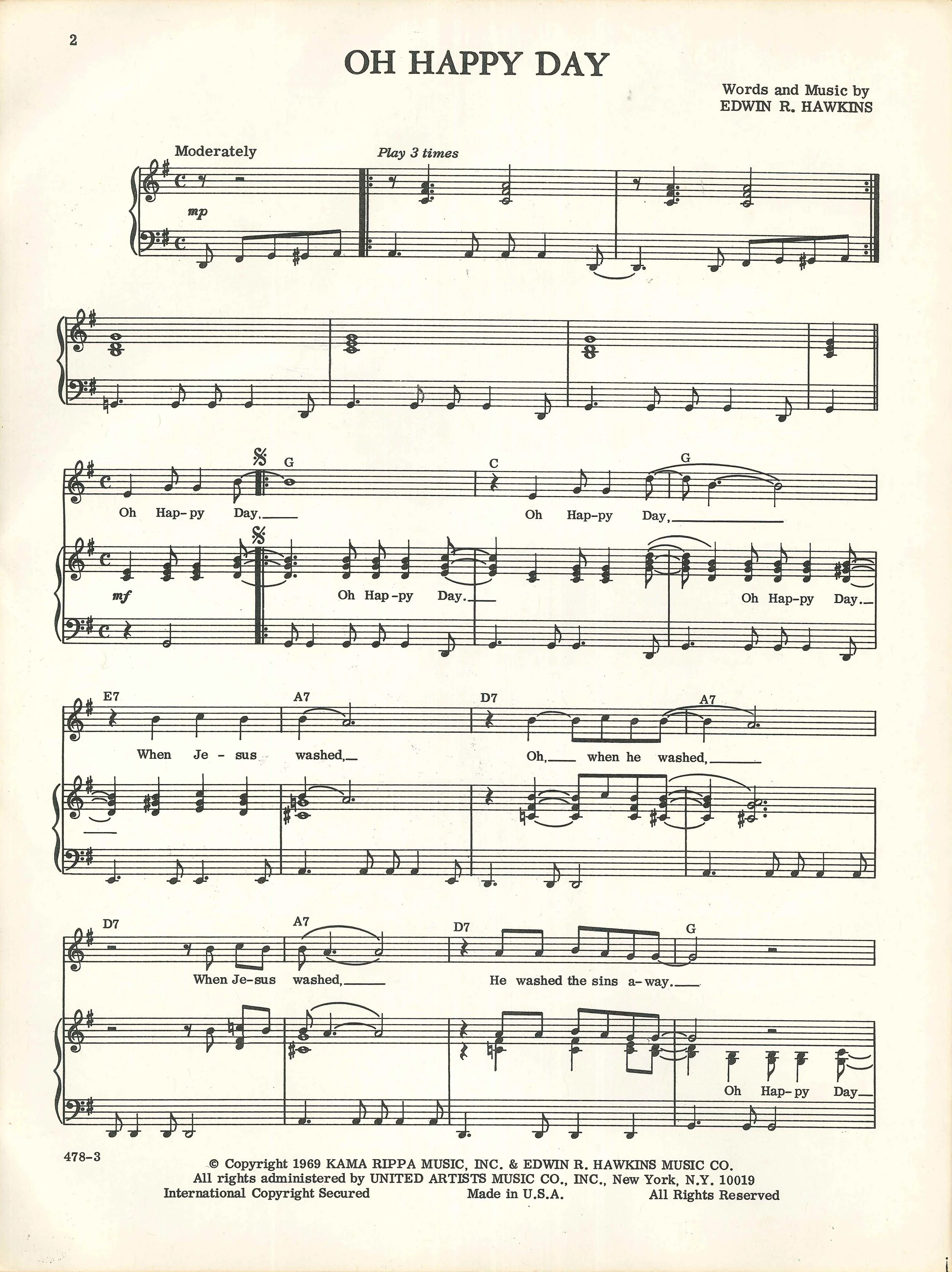 Oh Happy Day — Hymnology Archive