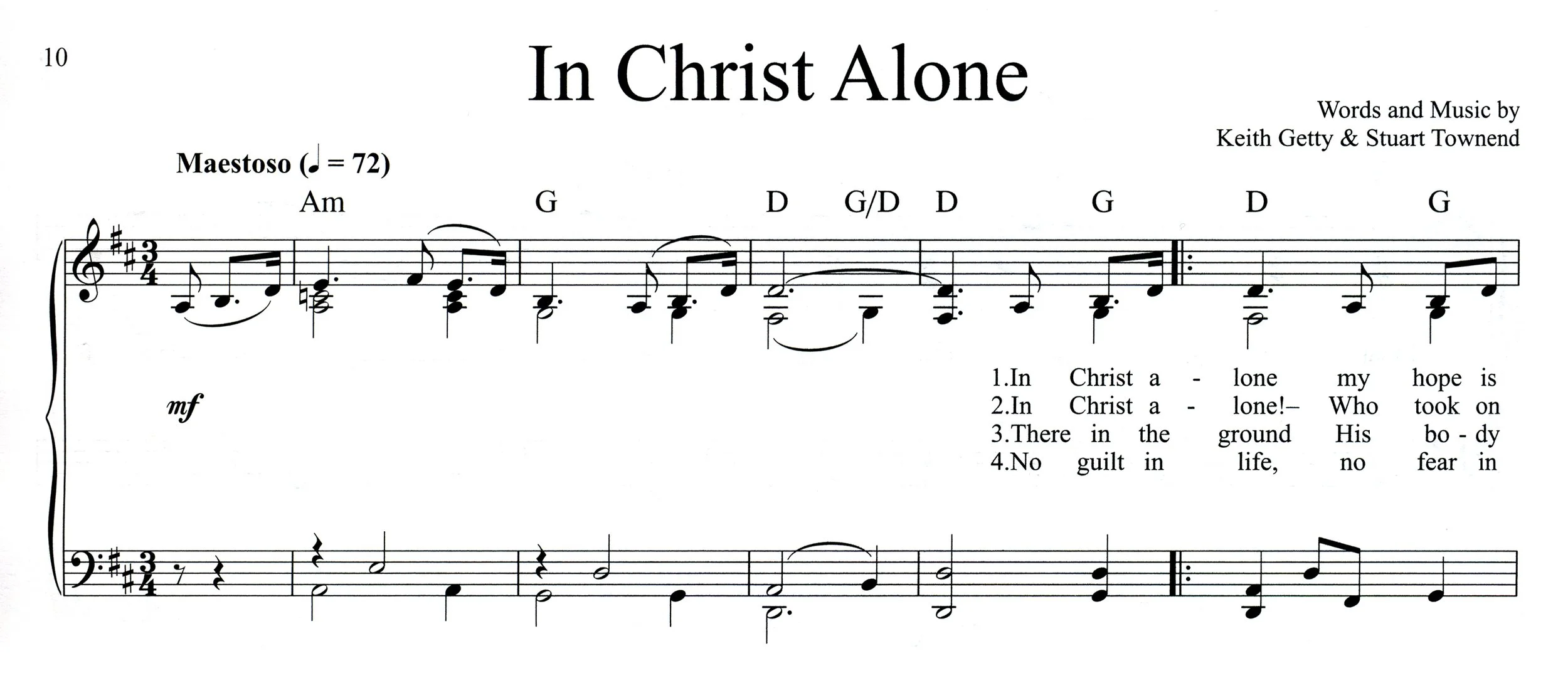 In Christ alone — Hymnology Archive