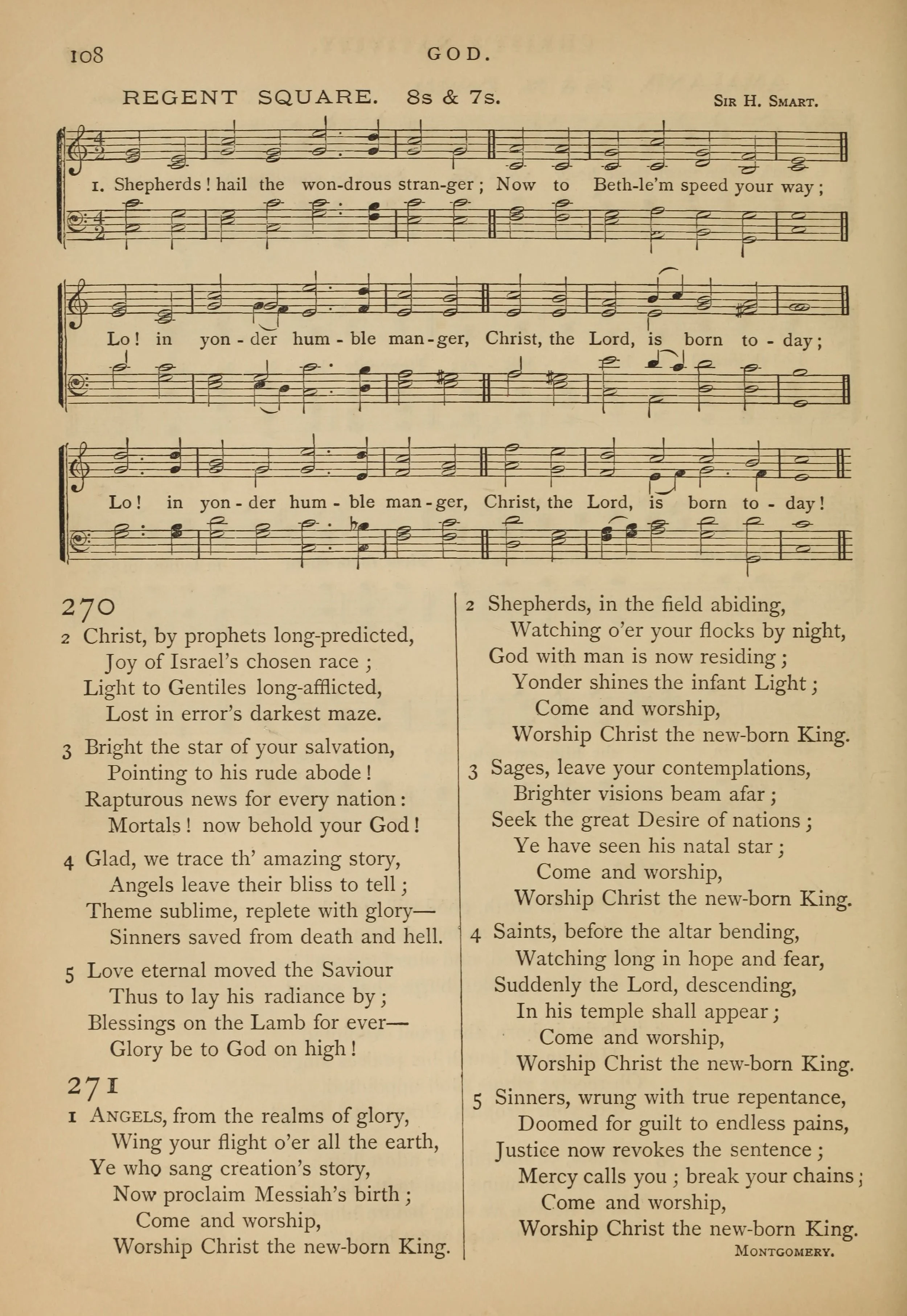 Angels, from the Realms of Glory — Hymnology Archive