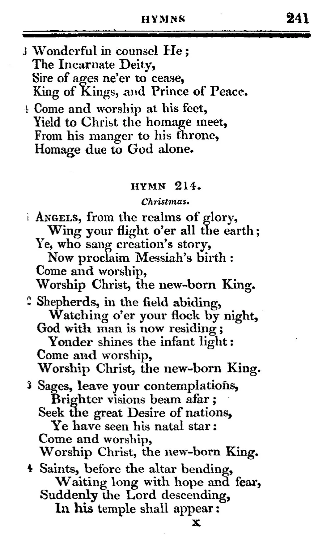 Angels, from the Realms of Glory — Hymnology Archive