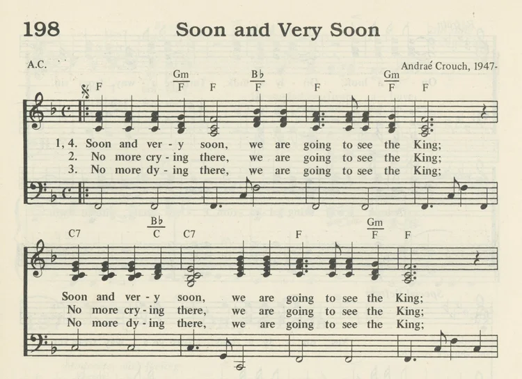 Soon and Very Soon — Hymnology Archive