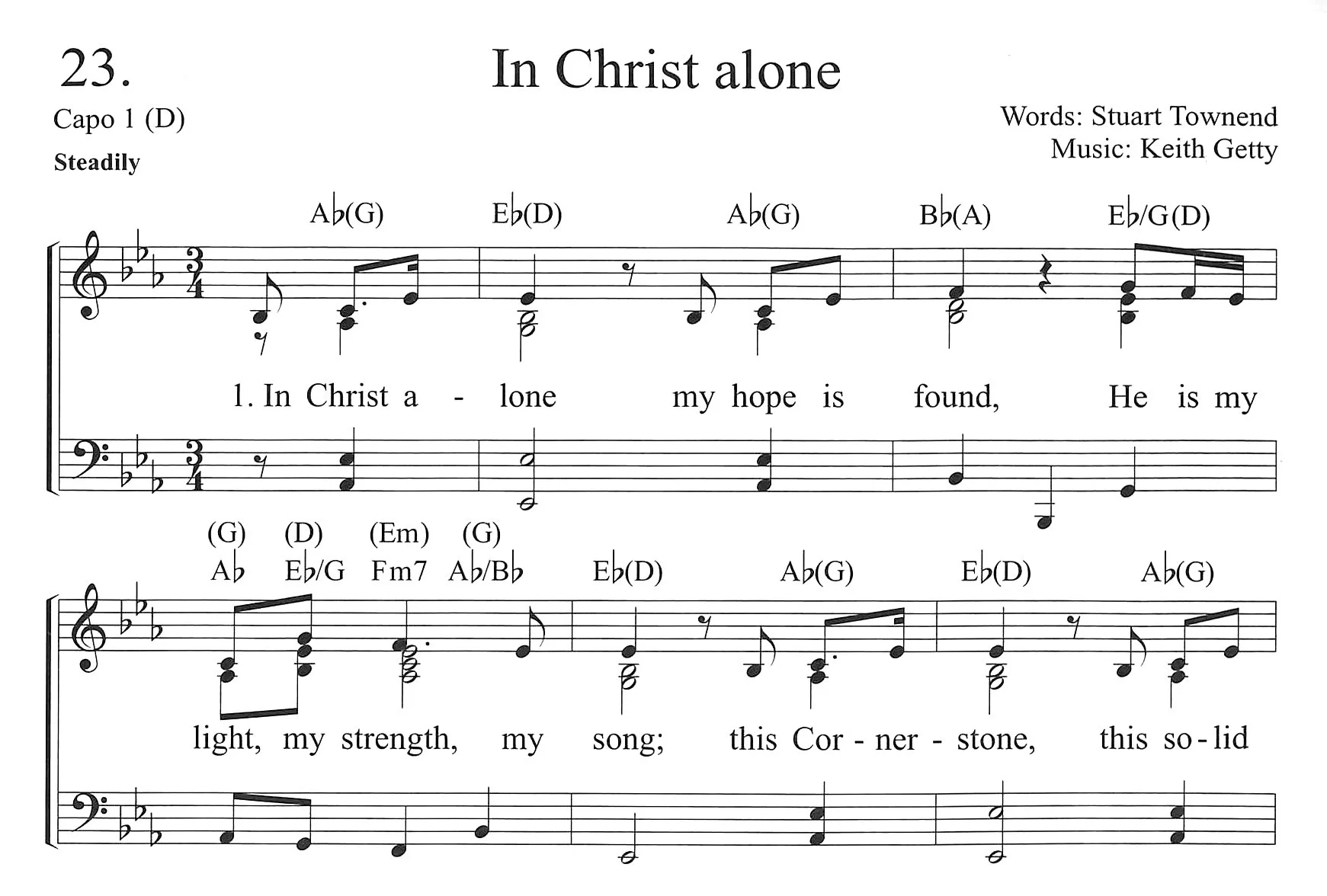 In Christ alone — Hymnology Archive