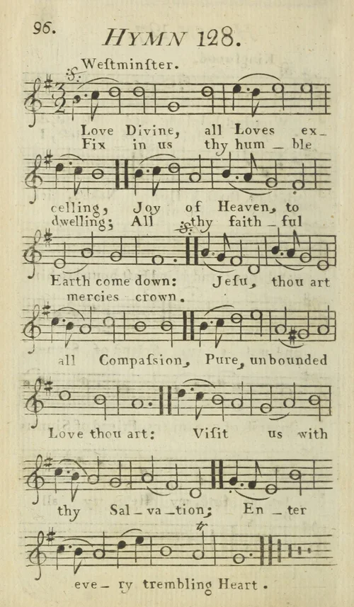 Love divine all loves excelling — Hymnology Archive
