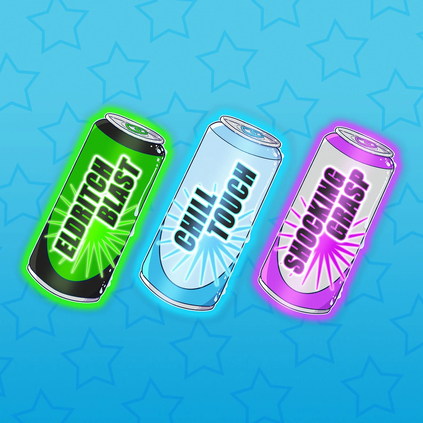 DnD Energy: Stickers — Art by Q-Bii