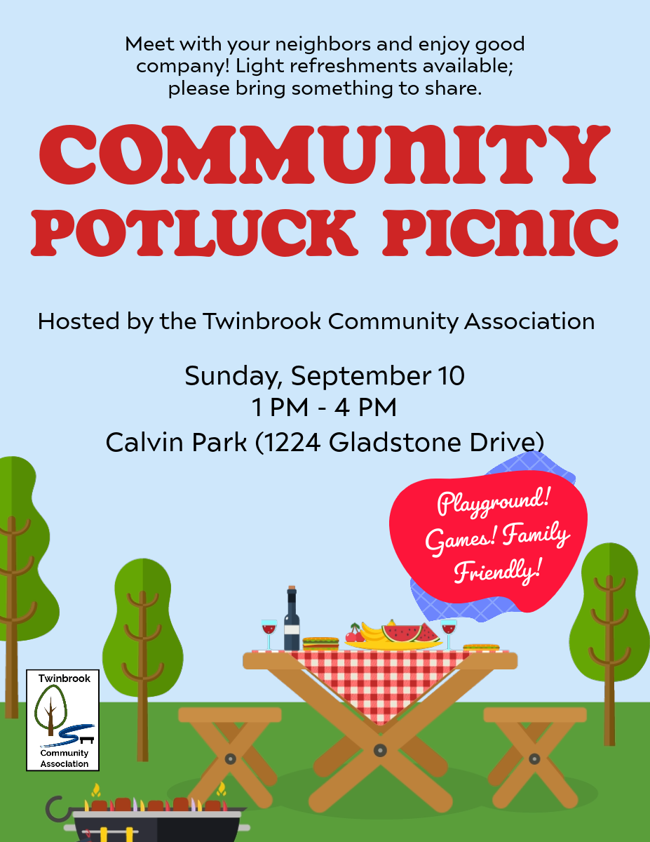 Community Potluck Picnic on Sun, Sept 10, 2023! — Twinbrook Community ...