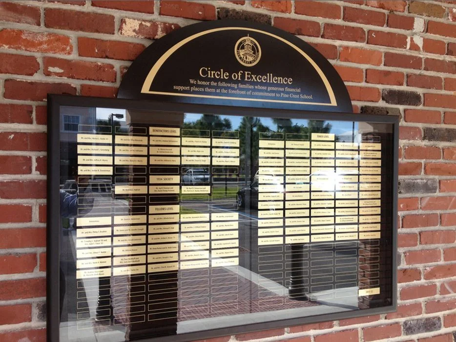 Cast Bronze Plaques and Outdoor Donor displays — Donor Trees - RCB ...