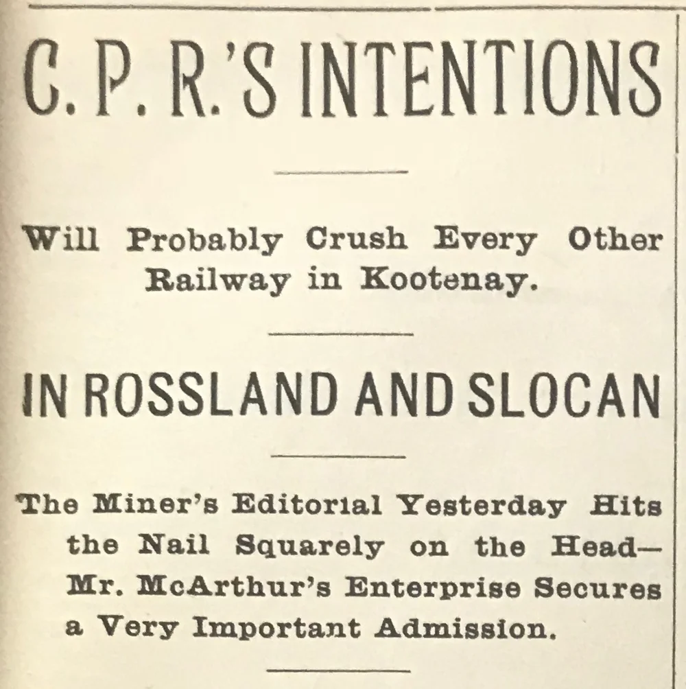 Rossland Train Station & Railroad History — Rossland Museum & Discovery ...