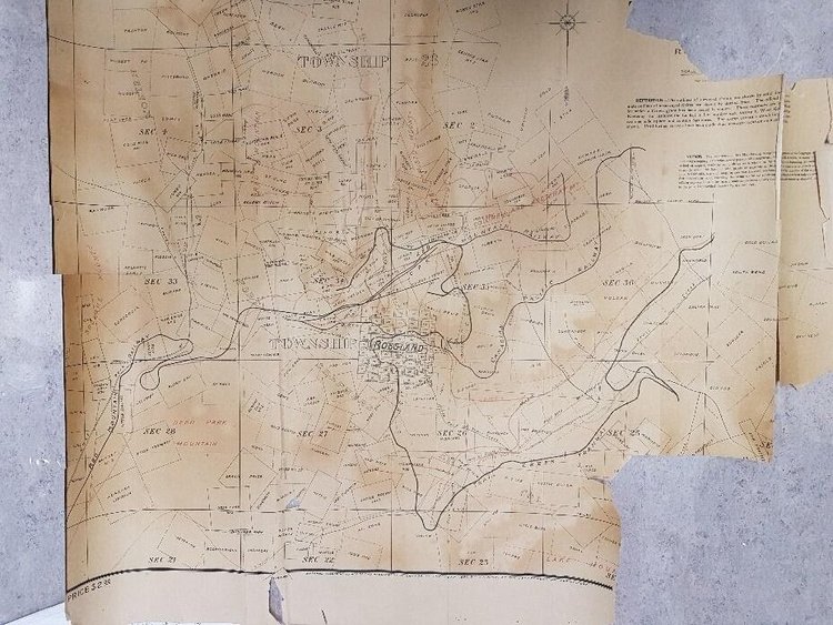 Topographical Map of Rossland's Railways — Rossland Museum & Discovery ...