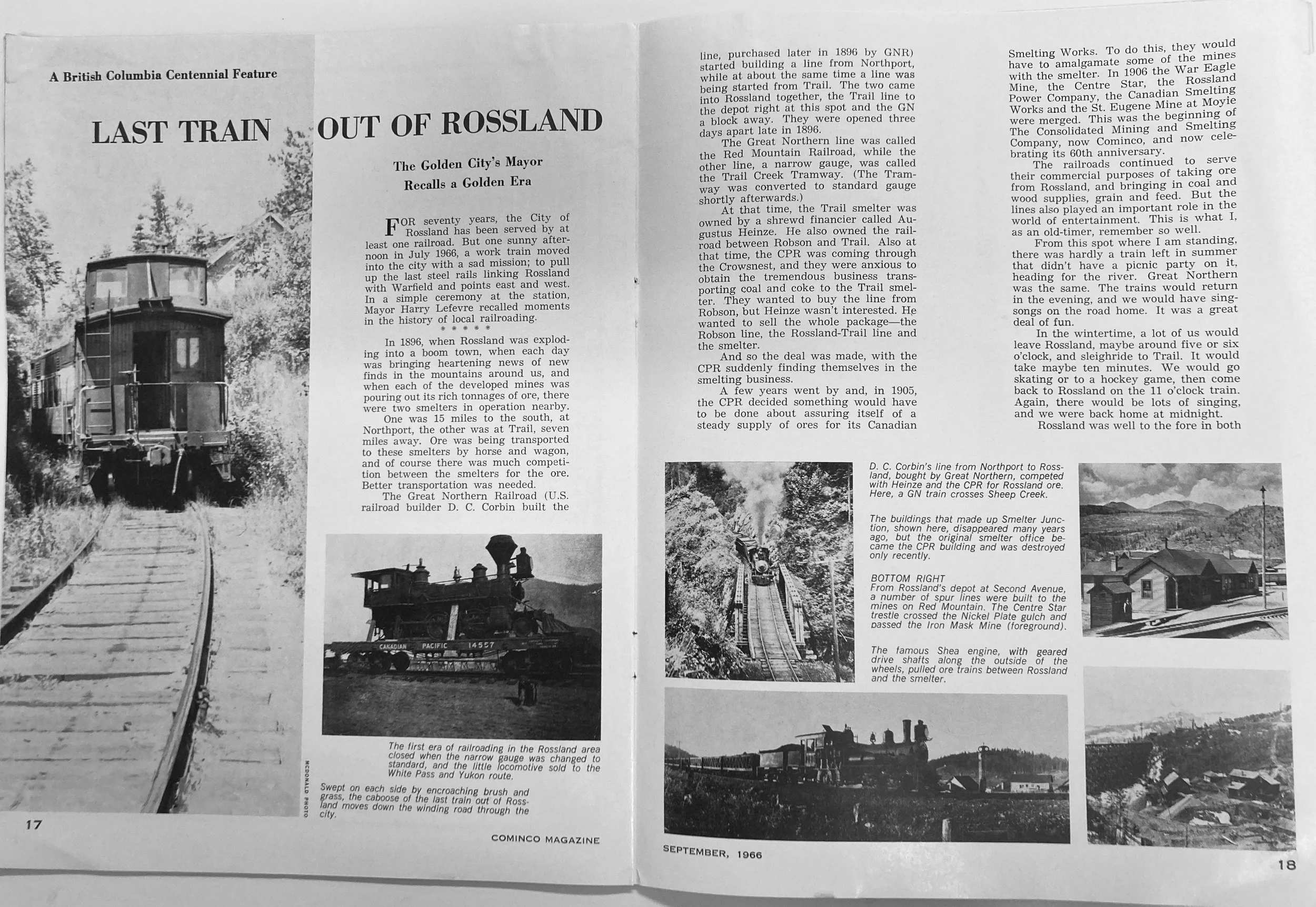 Rossland Train Station & Railroad History — Rossland Museum & Discovery ...