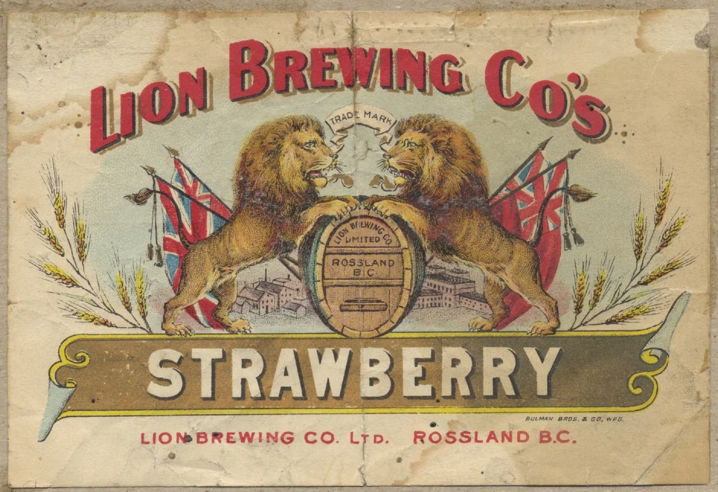 Rossland Vices - Alcohol — Rossland Museum & Discovery Centre