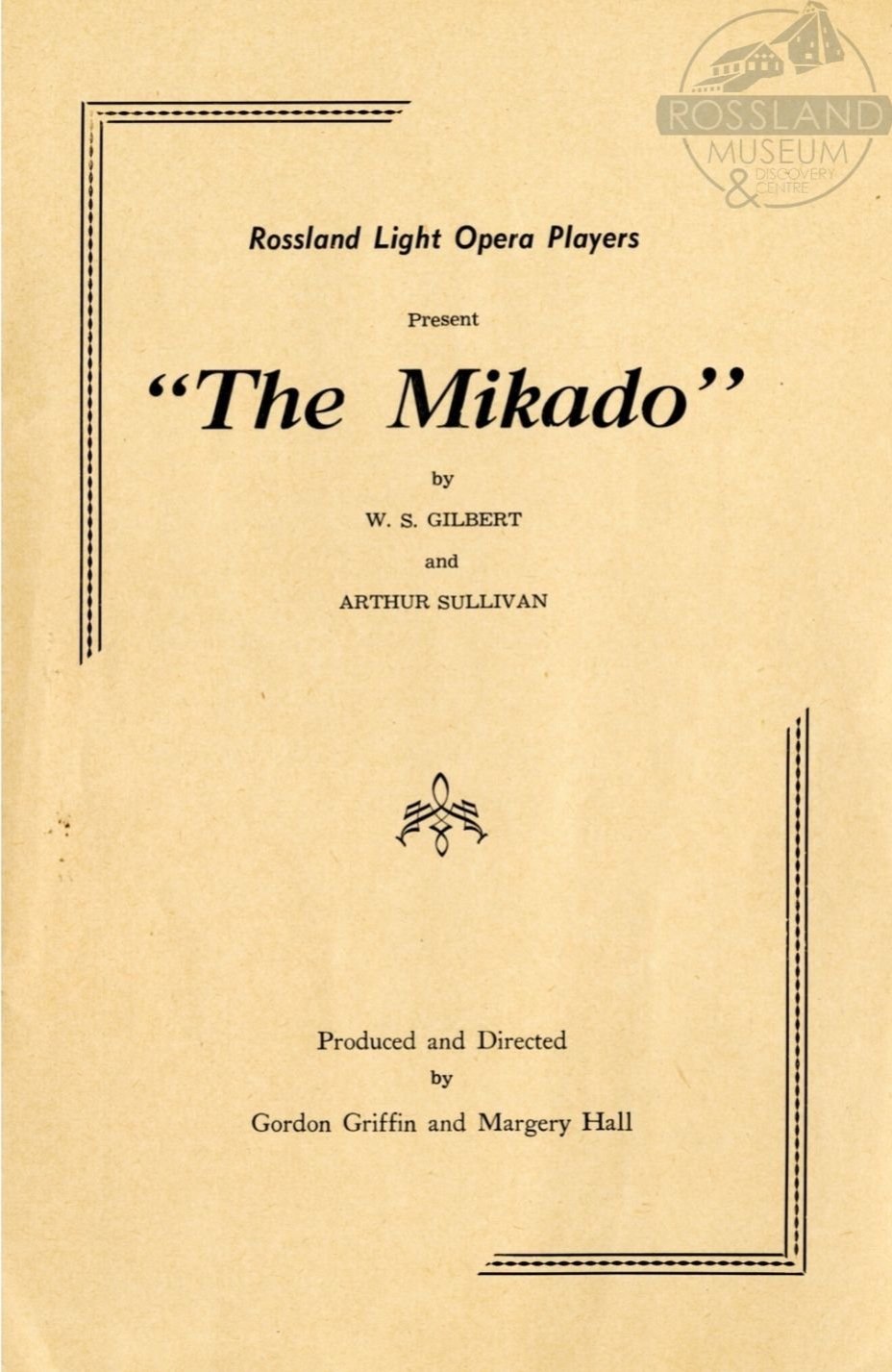 Behind the Curtain: The History of the Rossland Light Opera Players ...