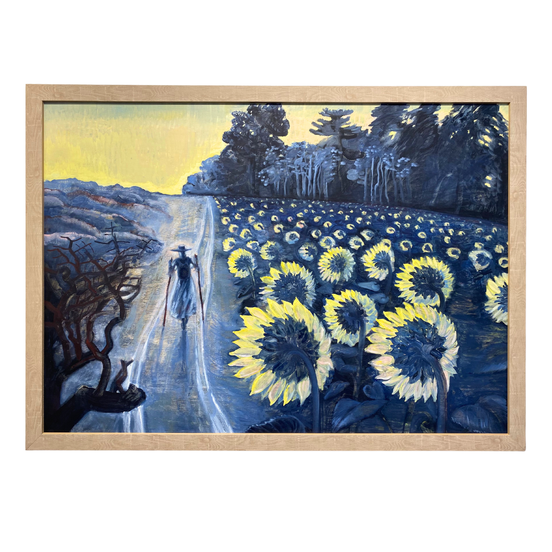 Agnes Treherne: Sunflowers (Walking to Winchester) — Fen Ditton Gallery