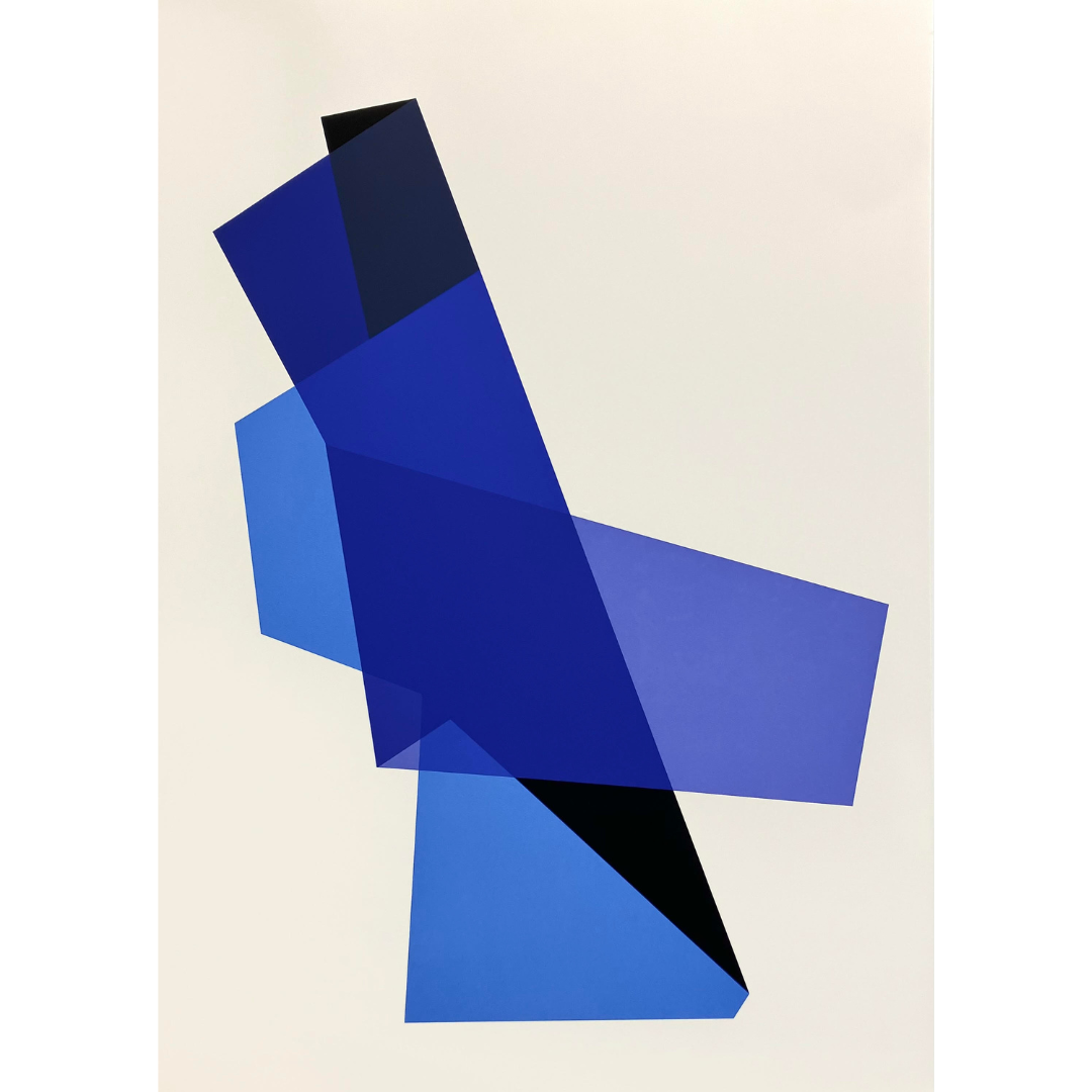 Willard Boepple: Running Man (Blue) — Fen Ditton Gallery