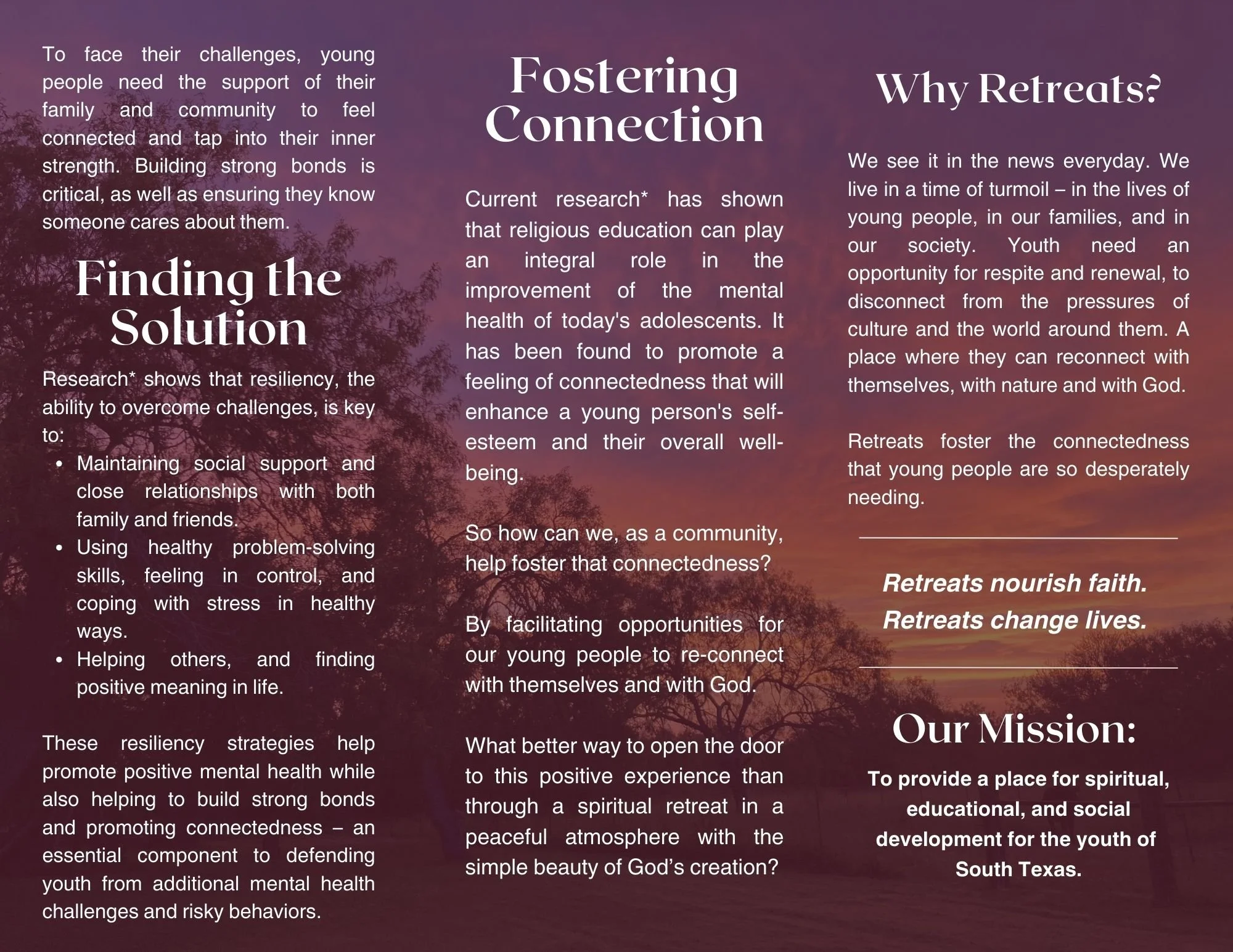 A Case for Retreats — The Spirit Center