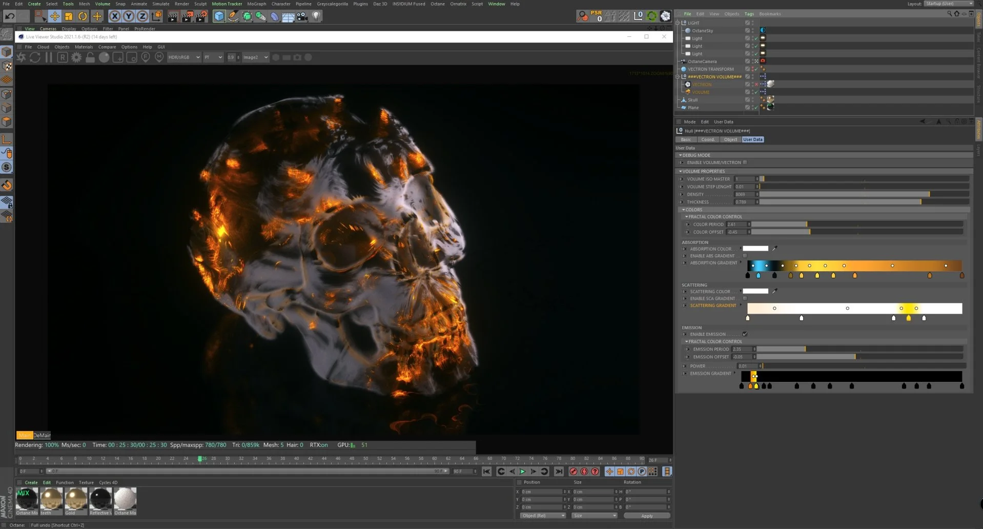 Volume Vectron - Volumetric Fractals with Octane render — Machina ...