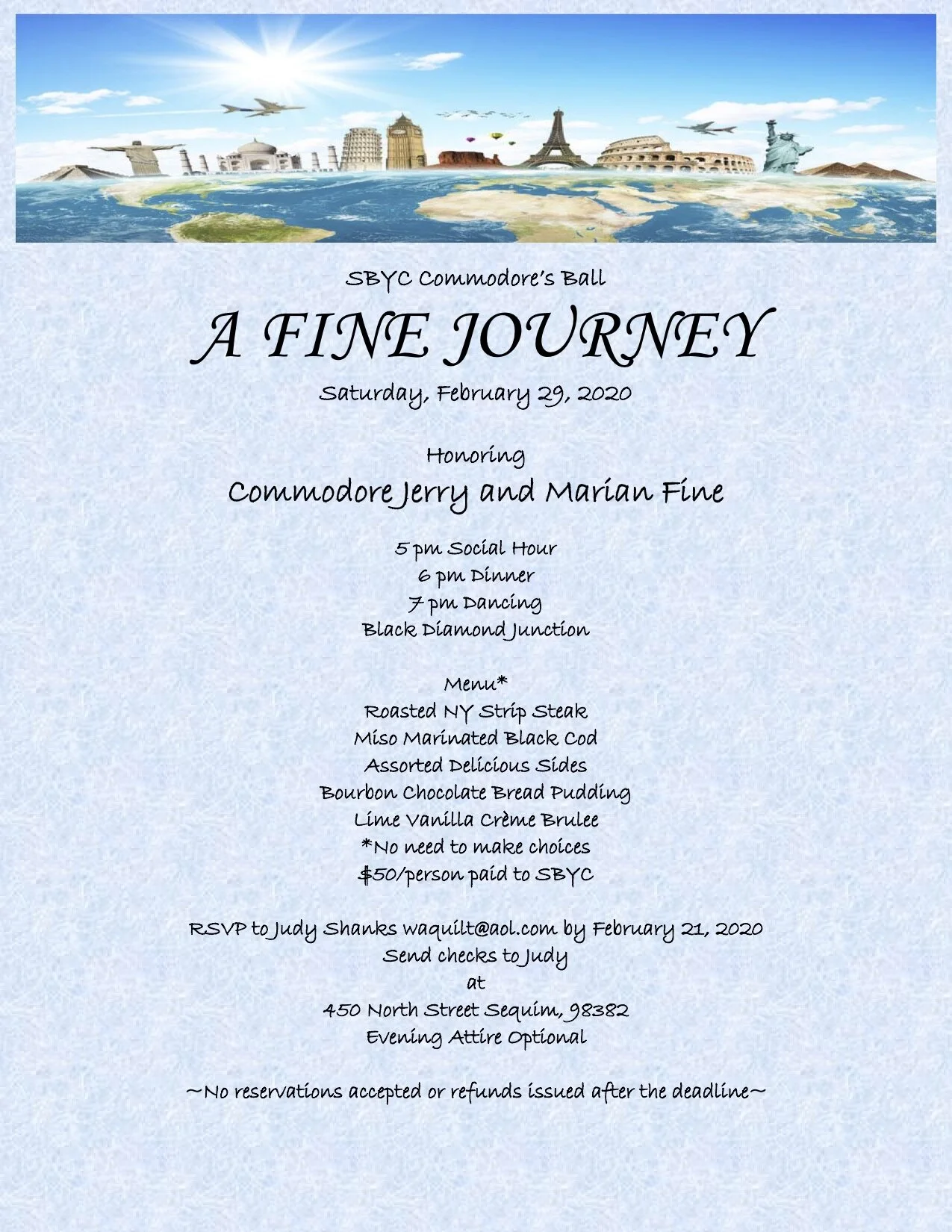 Commodore's Ball — Sequim Bay Yacht Club