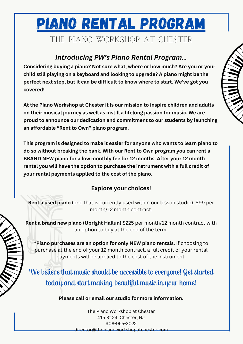 Our Mission — The Piano Workshop