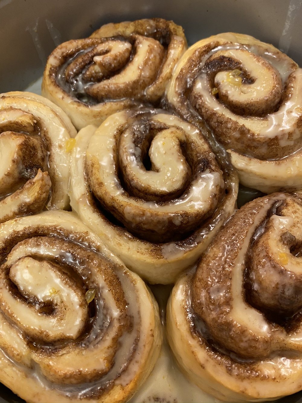 Cinnamon Rolls with Orange Hennessy Glaze — According to Camille
