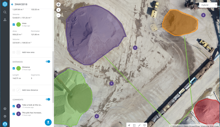 Drone Software for Stockpile Measurement - Botlink