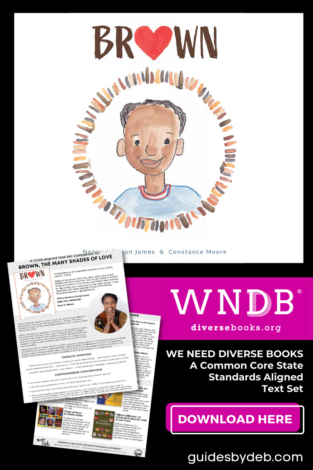 WNDB: Brown: The Many Shades of Love by Nancy Johnson James — Guides by Deb