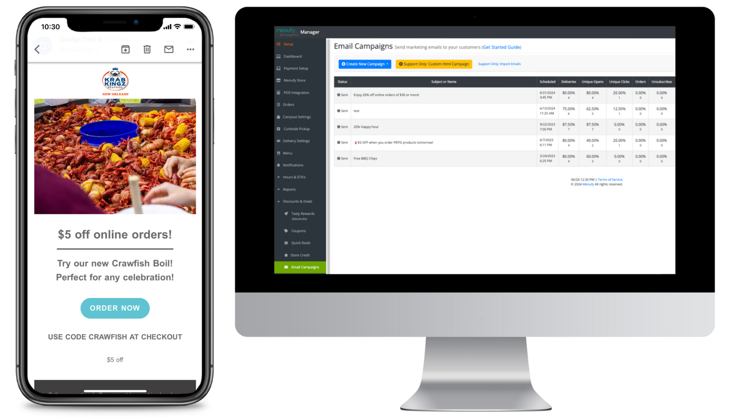 Maximize Your Marketing Efforts With Menufy's Built-In Email Marketing Tool