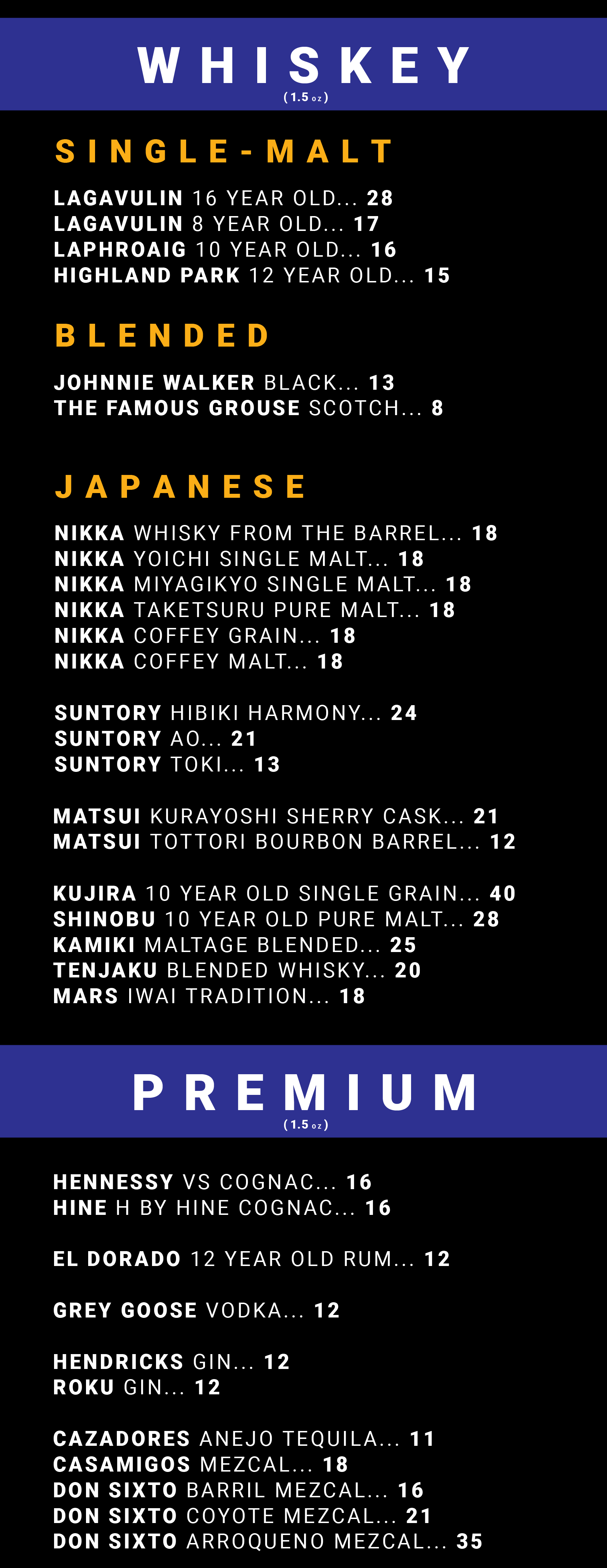 Menu — For The Win Board Game Cafe & Bar