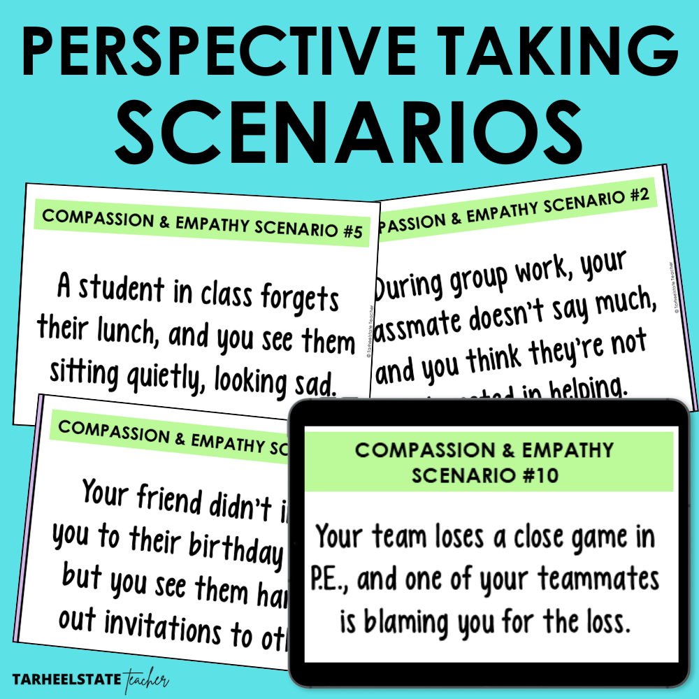 Perspective Taking and Empathy Scenarios for Teaching About Compassion ...