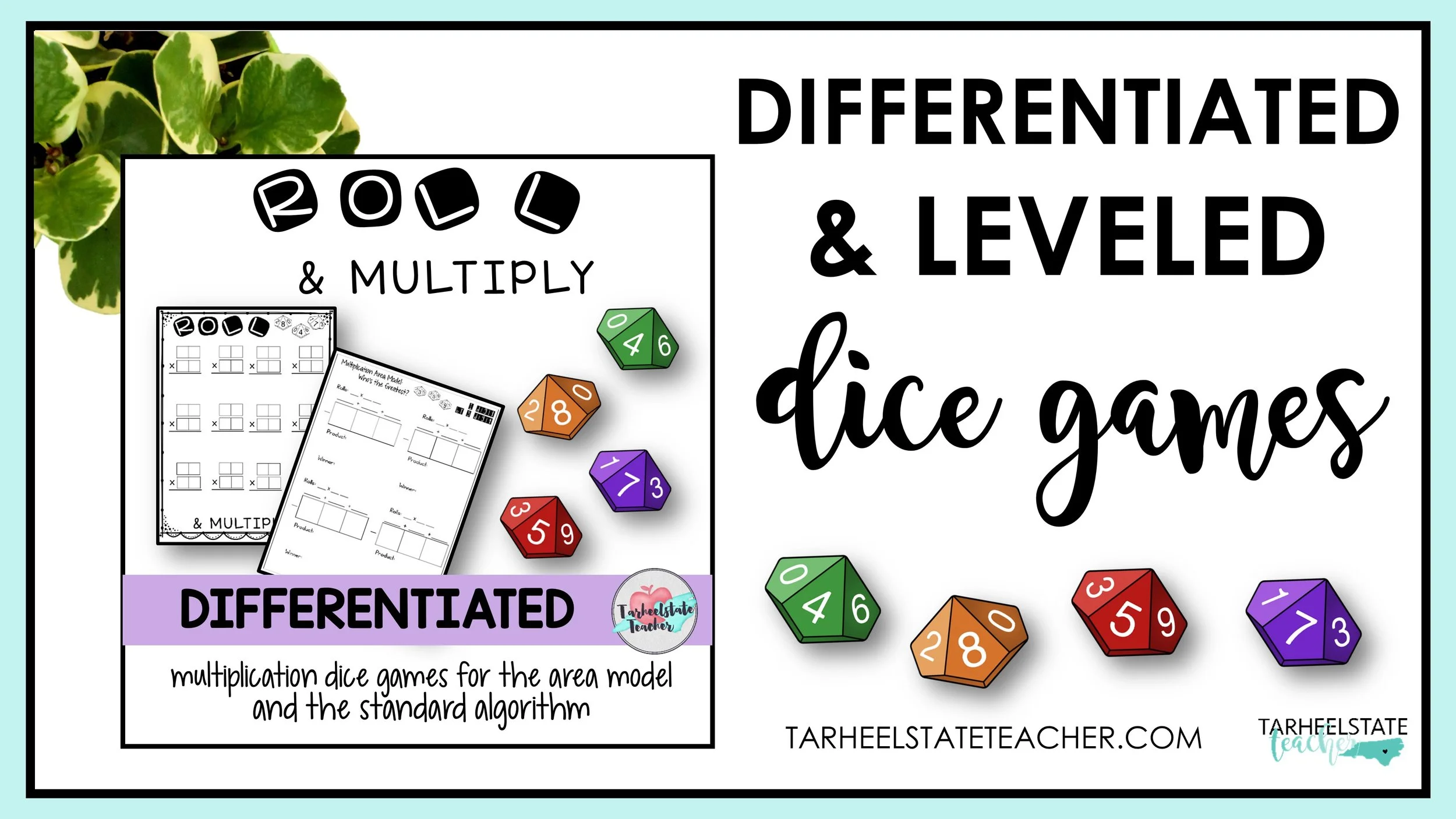 Roll and Multiply Free Dice Game for Multiplying Whole Numbers ...