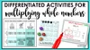 Multiplying Whole Numbers: Ideas for 4th and 5th Grade — Tarheelstate ...