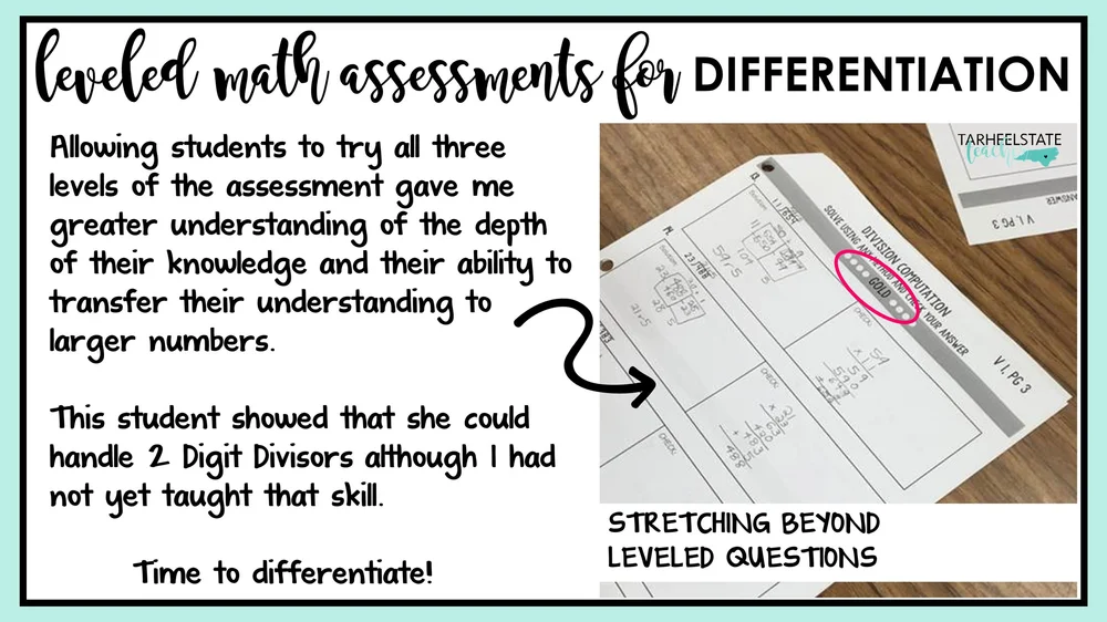Using Leveled Math Assessments for Differentiation — Tarheelstate Teacher