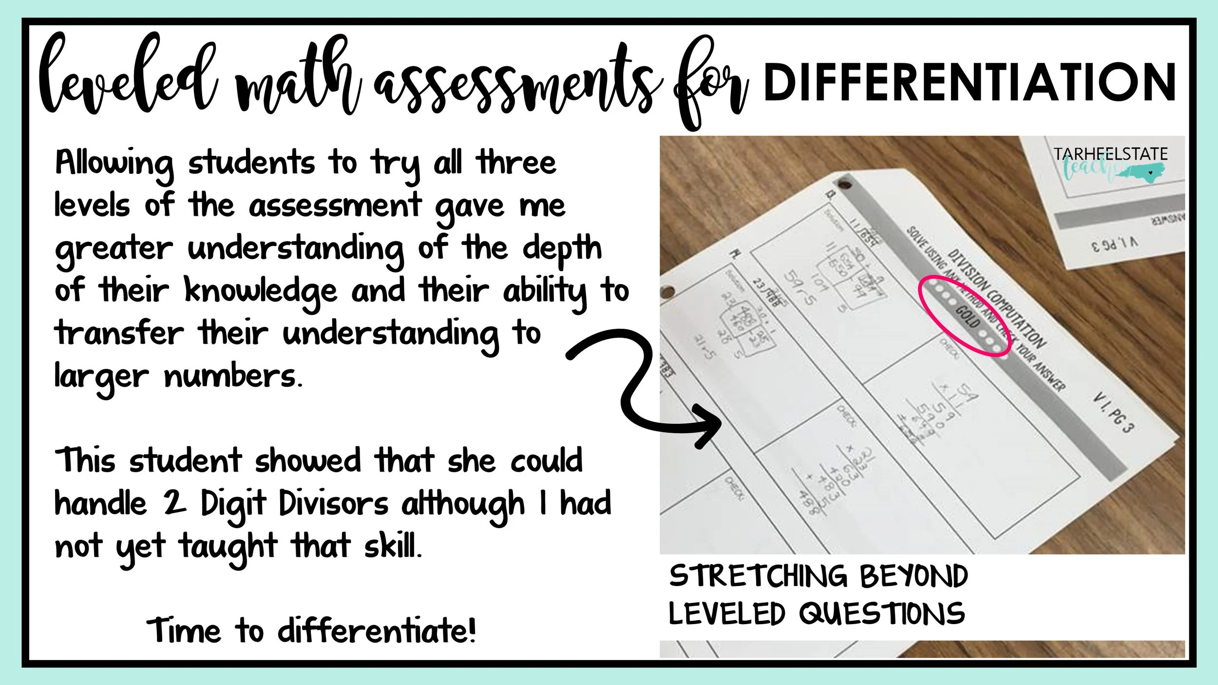 Using Leveled Math Assessments for Differentiation — Tarheelstate Teacher