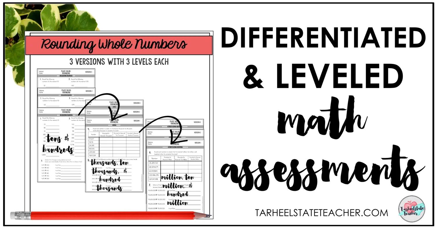 Different Approaches to Pre-Assessment in Math — Tarheelstate Teacher