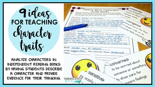 Character Traits Evidence Graphic Organizer