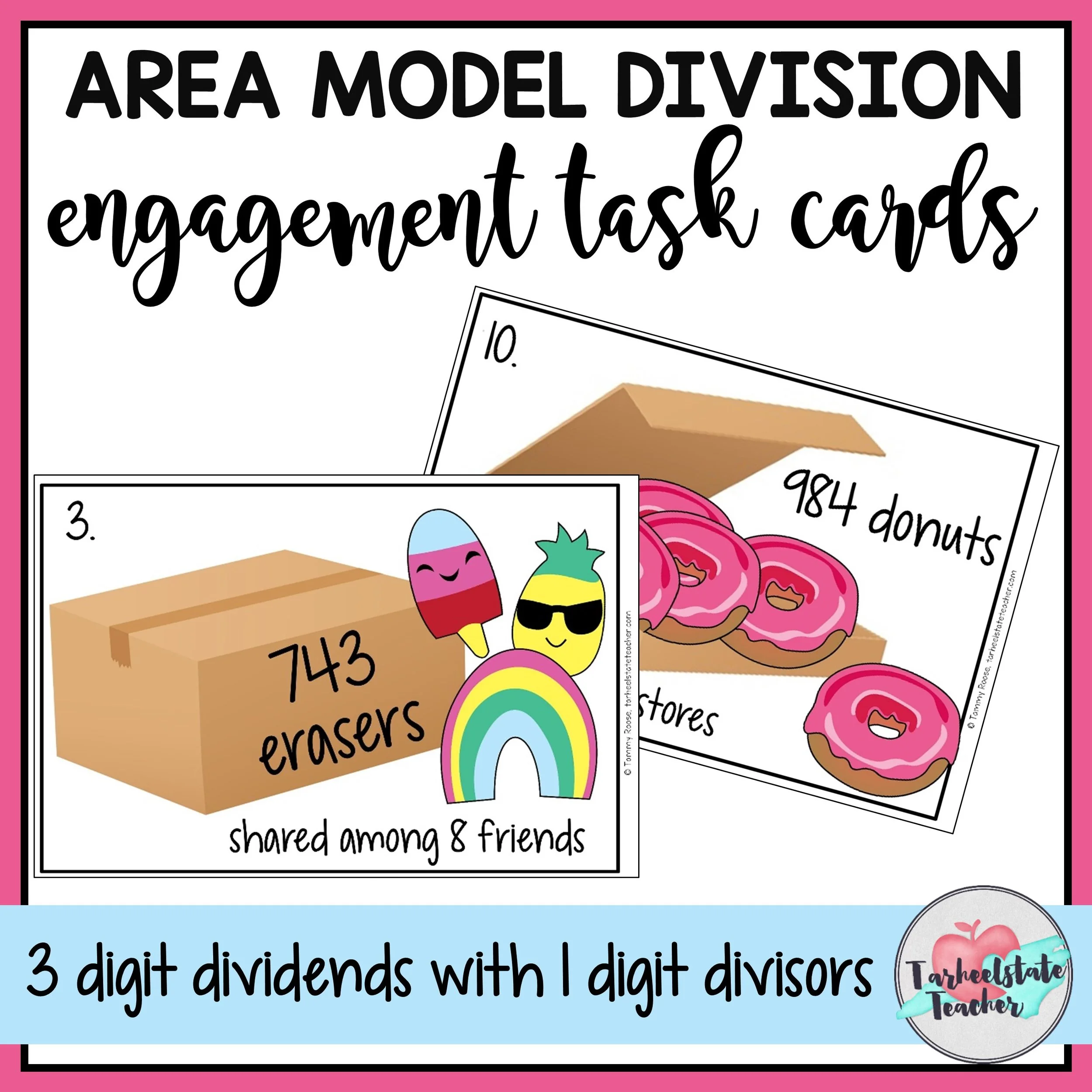 Free Area Model Division Teaching Resource — Tarheelstate Teacher