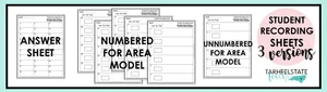 Free Area Model Division Teaching Resource — Tarheelstate Teacher