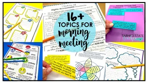 Ideas for Morning Meeting Topics for Upper Elementary — Tarheelstate ...