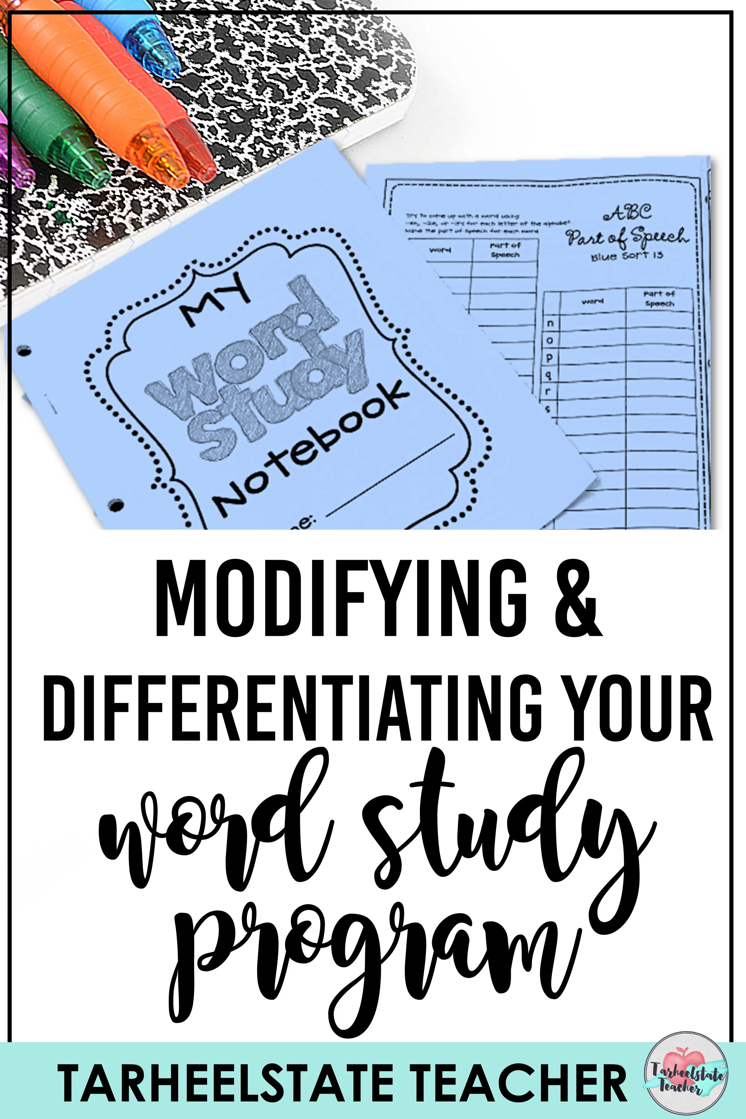 How to Modify and Differentiate your Word Study Routine — Tarheelstate ...