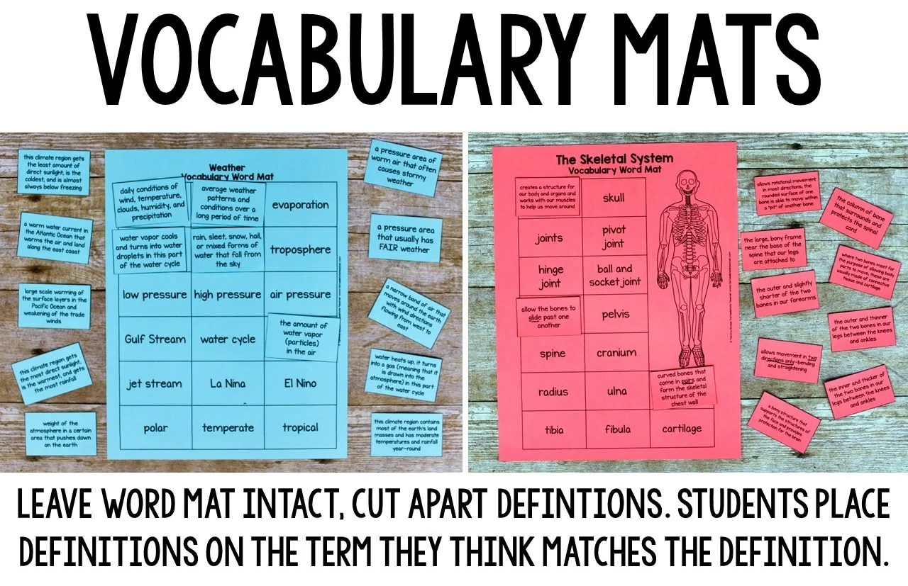 Science Vocabulary Strategies — Tarheelstate Teacher