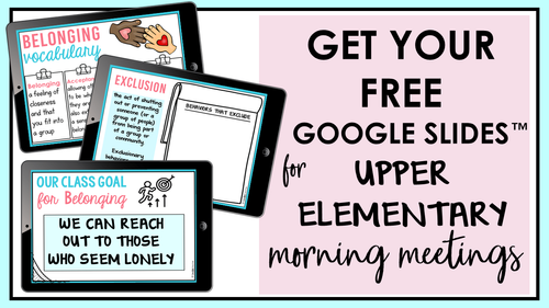 Free Morning Meeting Google Slides and Belonging Activities for SEL in ...