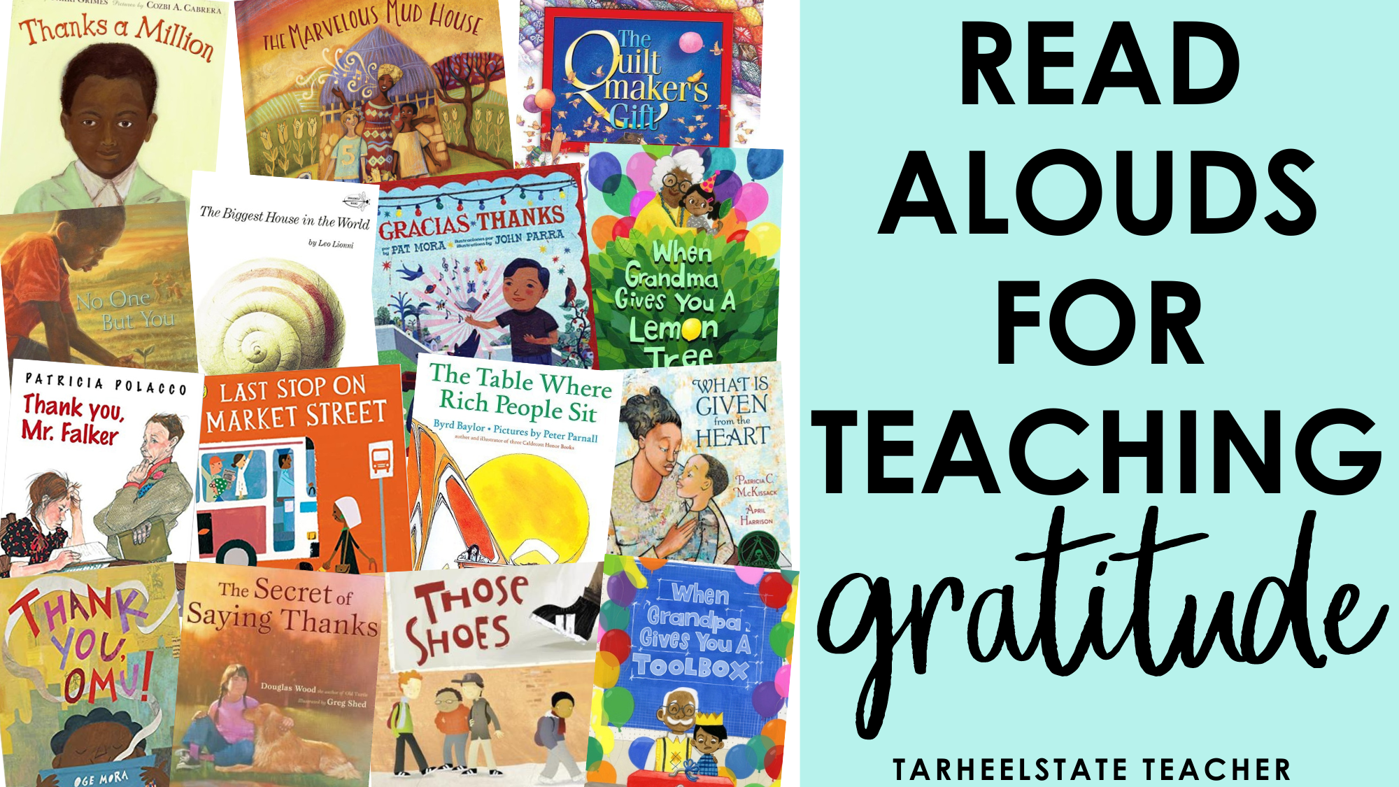 15 Books About Gratitude for Upper Elementary Read Alouds ...